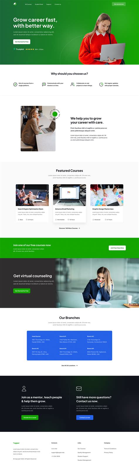 Tutor Web Design On Behance