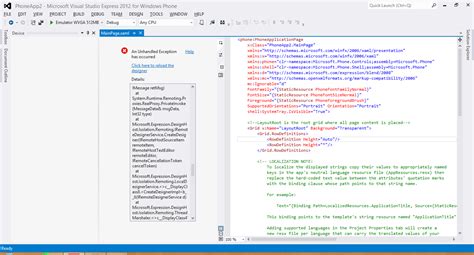 Designer Not Loading In Visual Studio Express Edition On Windows Pro Stack Overflow