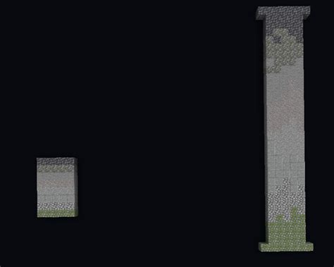 Free Block Gradient Post [mossy Cobble Cobblestone Polished
