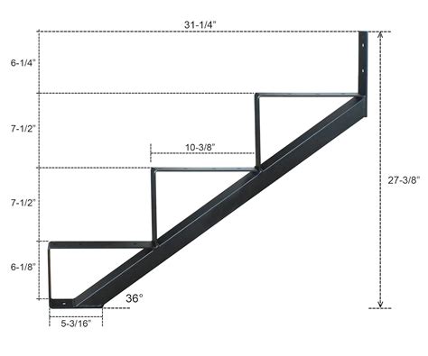 Diyhd Powder Coated Black Steel Stair Riser Step Stair Stringer Ebay