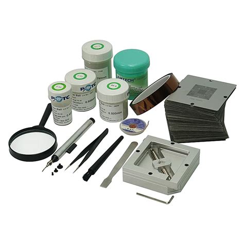 템플릿 Bga Reballing 스테이션 솔더볼 솔더 플럭스 페이스트 184pcs 90mm Bga 솔더볼 키트 스텐실