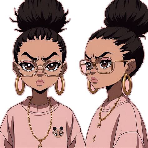 Girl Inspired By The Boondocks En 2024 Personnages Dessin
