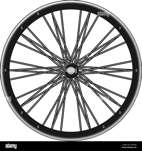Spoke Wheel Bike Cartoon Vector Illustration Stock Vector Image And Art