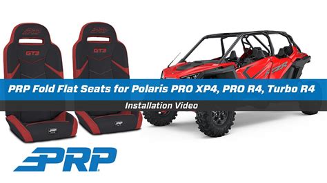 Prps Fold Flat Rear Seats For Polaris Rzr Pro Xp4 Pro R4 Turbo R4 Install Video Youtube