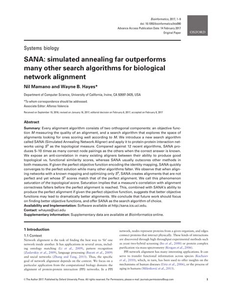 Pdf Sana Simulated Annealing Far Outperforms Many Other Search