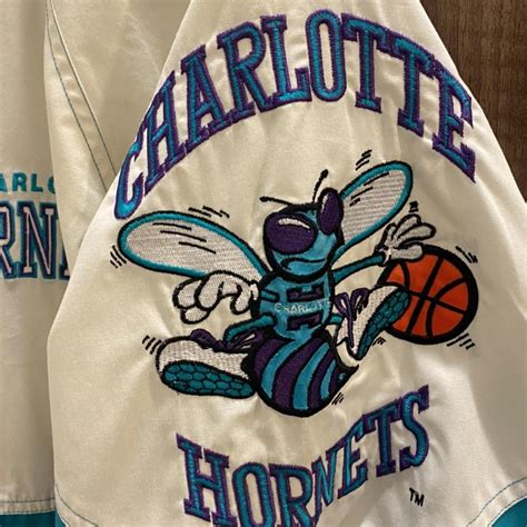 Charlotte Hornets Starter Jacket Vintage 90s Depop
