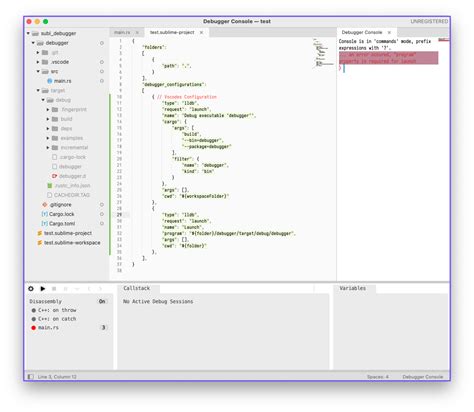 Attempting To Debug Rust Program With Lldb · Issue 160 · Daveleroysublimedebugger · Github