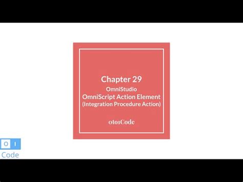 OmniStudio OmniScript Integration Procedure Action 29 0to1Code YouTube