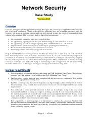 Network Security Case Study V RA Pdf Network Security Case Study Version A Overview This