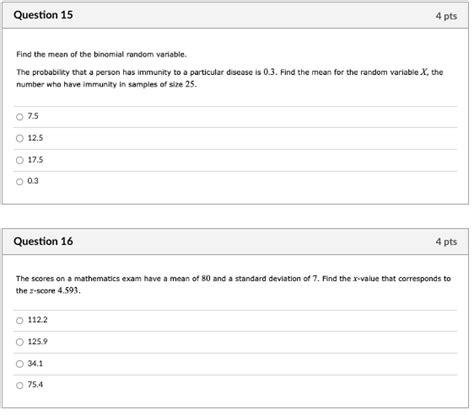 Solved Find The Mean Of The Binomial Random Variable The Chegg