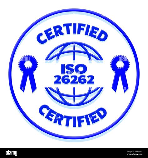 Iso26262 Certification Stamp For Functional Safety In Electronics And Software Engineering In