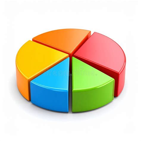 Colorful 3d Pie Chart Data Visualization Stock Illustration Illustration Of Graphics Orange