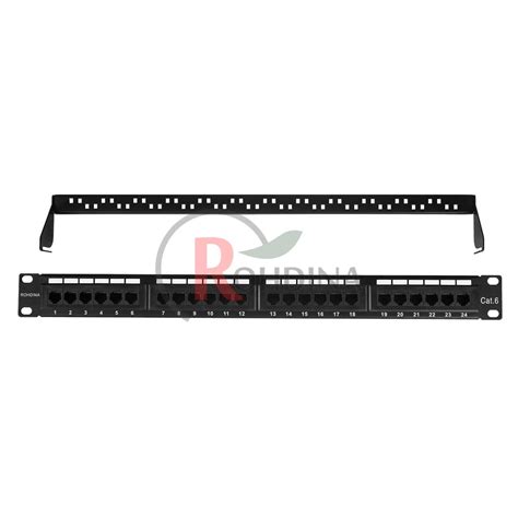 Patch Panel 24P Cat 5e C Guia
