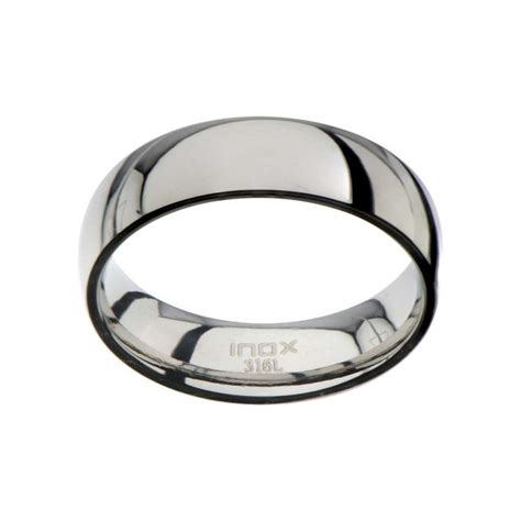 Inox Jewelry High Polished 6mm Classic Wedding Band Frm49996 Rm