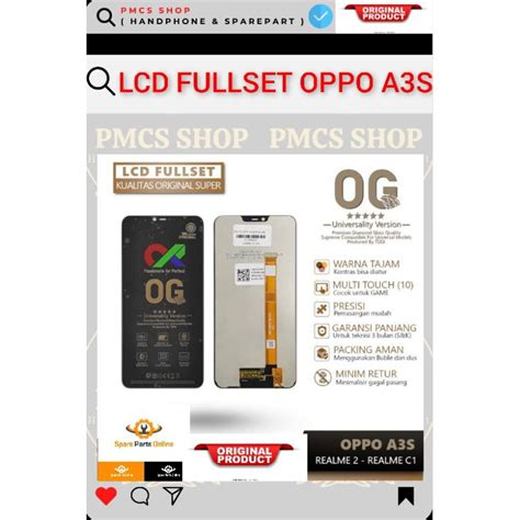 Jual LCD FULLSET OPPO A3S OG SUPER PREMIUM KUALITAS ORIGINAL Shopee Indonesia