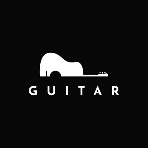 Guitar Logo Design Idea Template Guitar Shop Logo 24647154 Vector Art At Vecteezy