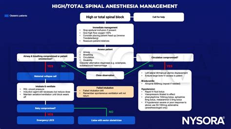 High Or Total Spinal Anesthesia Nysora