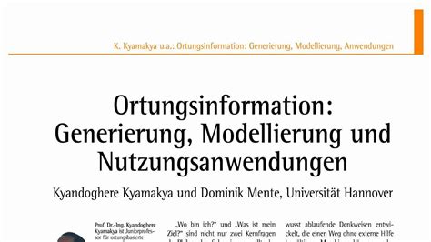 Positioning Information Generation Modelling And Applications Industry 40 Science