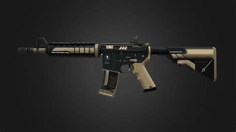 M4a4 Desert Strike 3d Model By Cs2items Pro Csgoitems Pro [fe55e51] Sketchfab