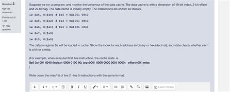 Solved Question 3 Suppose We Run A Program And Monitor The