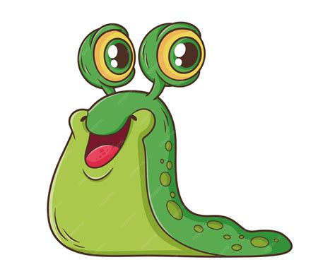 Free Vector Hand Drawn Cartoon Slug Illustration