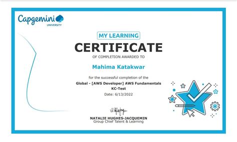 Mahima Katakwar On Linkedin Capgemini Aws Cloudtechnology Awscertified