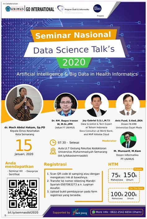 seminar nasional “data science talk” 2020 universitas muhammadiyah