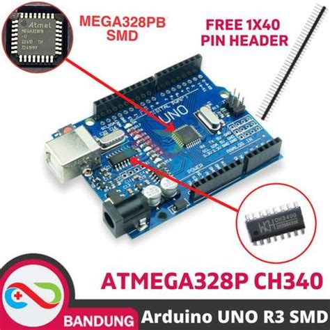jual arduino uno r3 atmega328p smd ch340 atmega328p pu jakarta pusat lahansotre tokopedia