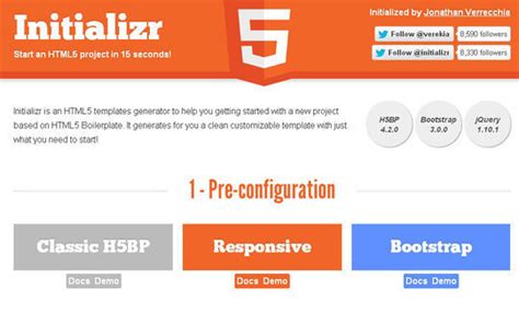 10 html5 tools for speed up development