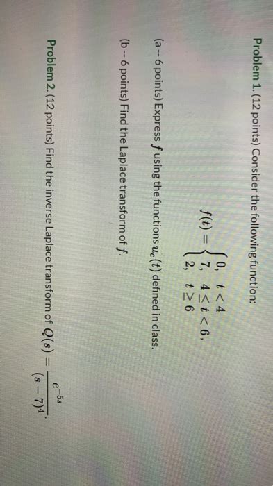solved problem 1 12 points consider the following