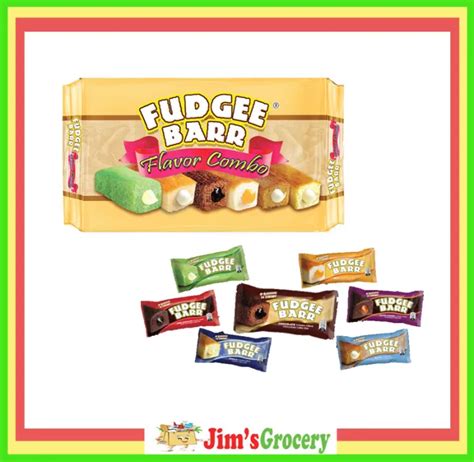 Jims Fudgee Barr Combo Assorted Cream Filled Cake Bar 40g 10s Lazada Ph