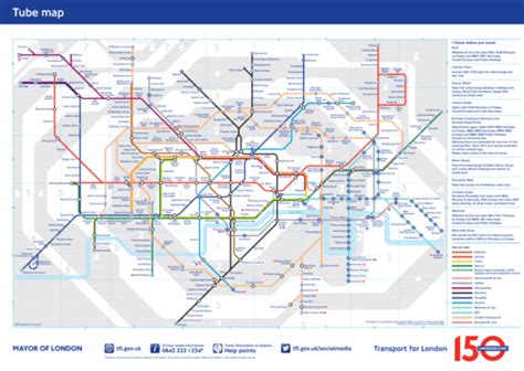 Tfl Tube Map Journey Planner Color 2018