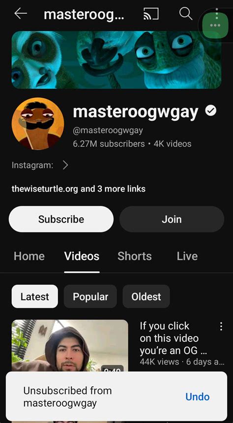 JU from YouTuber, MasterOogway : r/JustUnsubbed