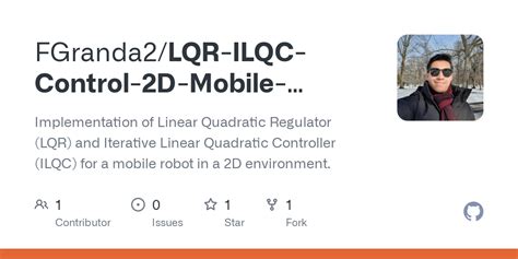 GitHub FGranda LQR ILQC Control D Mobile Robot Implementation Of Linear Quadratic Regulator