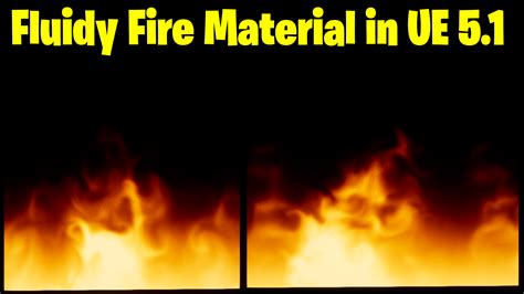 fluidy fire material in unreal engine 5 1 tutorial cghow ashif ali