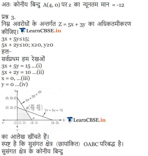 Ncert Solutions For Class 12th Maths Chapter 12 Linear Programming