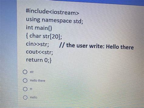 Solved Include Using Namespace Std Int Main Char