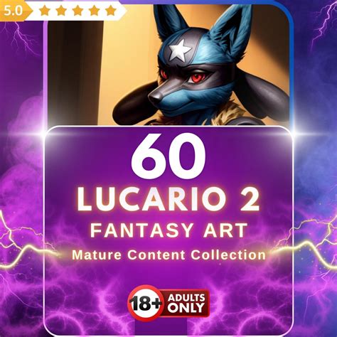 Pieces Of Ai Generated Female Lucario Art Mature Content And Artistic Collection Pokemon
