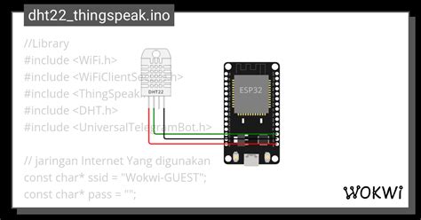 Dht 22 Thingspeak Tele Oke Otomatis Wokwi Esp32 Stm32 Arduino