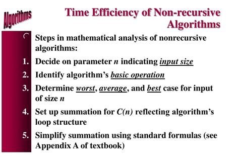 Ppt Algorithm Efficiency Analysis Framework Powerpoint Presentation Free Download Id9709632