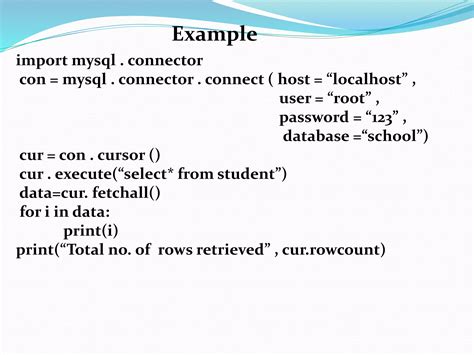 Interface With Mysqlpptx Databases Computer Software And Applications