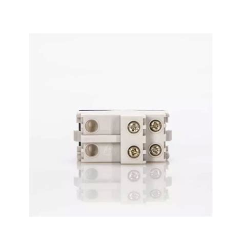 Interruptor Duplo Simples Para Móveis 10a Ebony Preto