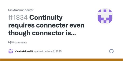 Continuity Requires Connecter Even Though Connector Is Installed · Issue 1834 · Sinytra
