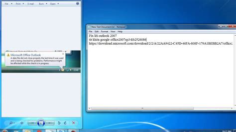 outlook personal folders was not closed properly 2007 thoughtlasopa