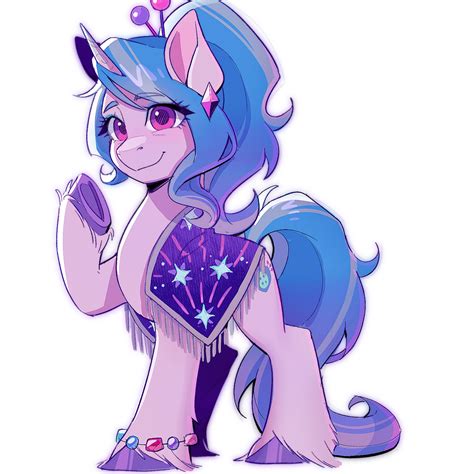 3593817 Safe Artistxiaowu07 Izzy Moonbow Pony Unicorn G5