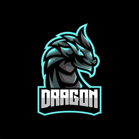 Dragon Mascot Esport Illustration Logo Free Vector