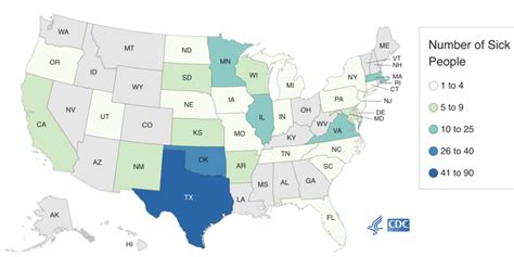 Salmonella Outbreak Mapped Cdc Charts Hotspots As Potential Source