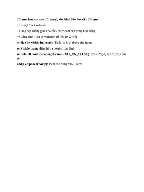 Jframe Frame Pdf