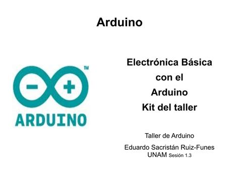 pdf de programación electrónica básica con el arduino kit del taller