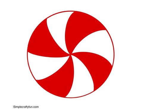 Free Printable Peppermint Candy Template